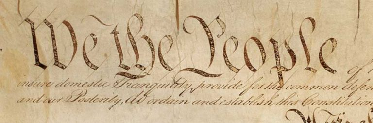 What font did they use to write the Constitution?